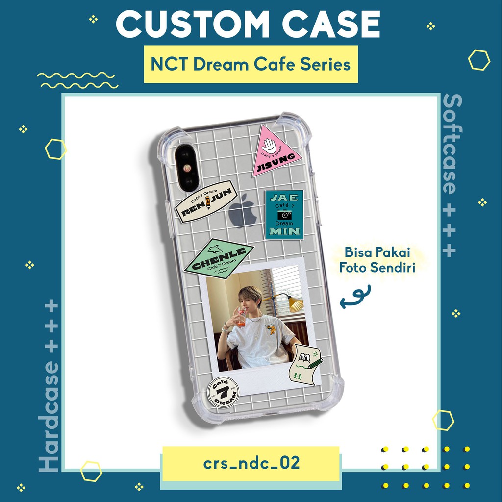 Jual Case Kpop Custom Tema NCT Dream Cafe Bebas Pakai Foto Softcase Anticrack / Blackmatte ...