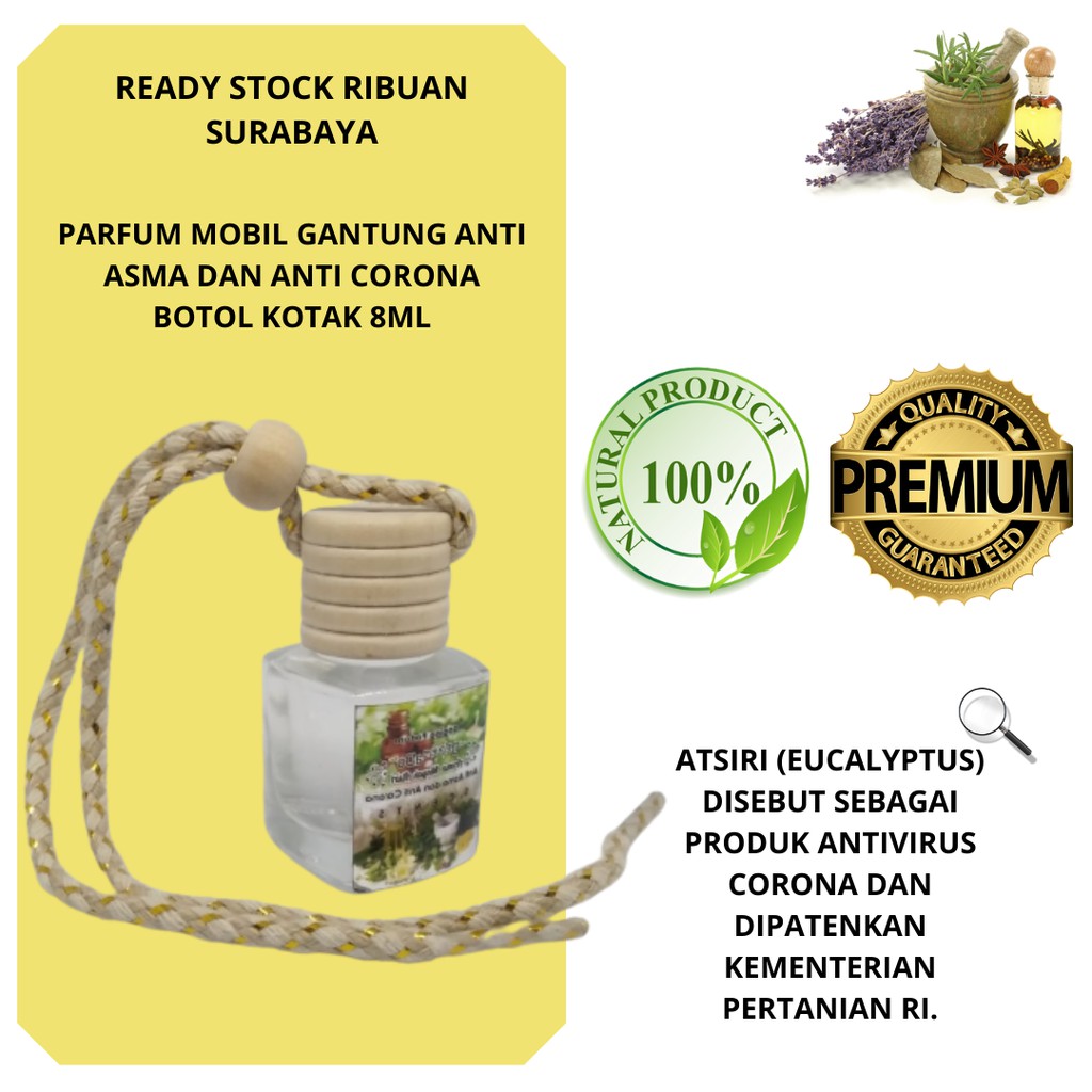 Jual PARFUM MINYAK ATSIRI ANTI ASMA DAN ANTI CORONA BOTOL KOTAK 8 ML ...