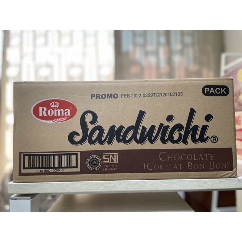 Jual Roma SANDWICH 189 gr Dus per Karton - Cokelat Kacang | Shopee ...
