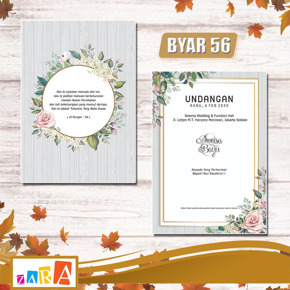 Jual Blangko Undangan BYAR 56 Harga Grosir | Shopee Indonesia