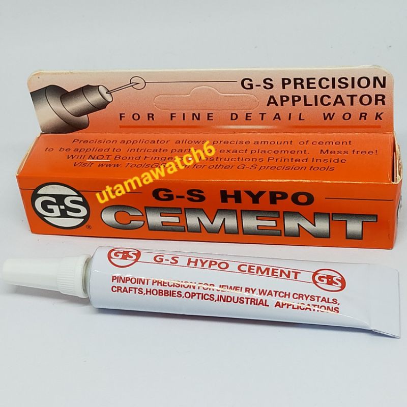 Jual LEM CEMENT G-S HYPO,lem serbaguna,lem jam tangan,pembuatab boneka ...