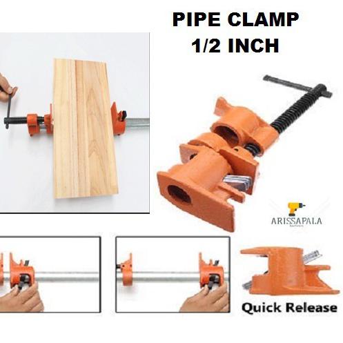 Jual Pipa Besi 1/2 Setengah Inch Panjang 120 Cm Buat Pipe Clamp Pres ...