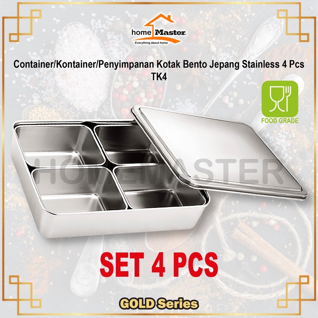 Jual HomeMaster Tempat Penyimpanan/Kontainer/Container/Bento Topping ...