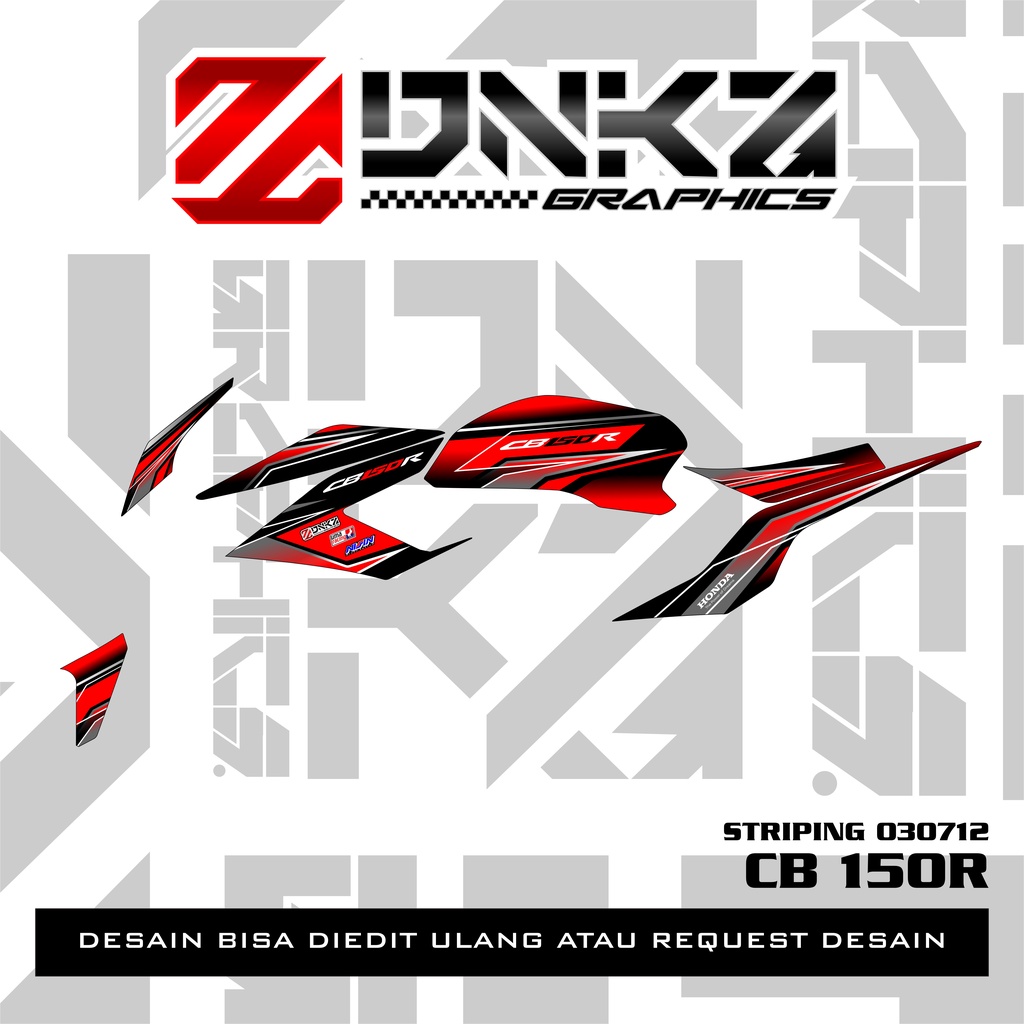 Jual Stiker CB 150R Decal Striping CB 150R Premium Racing 030721 ...