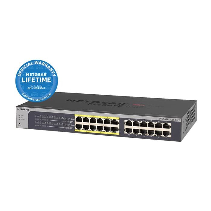 Jual Netgear 24 Port POE Switch-Unmanaged Plus(JGS524PE) LIFE TIME ...