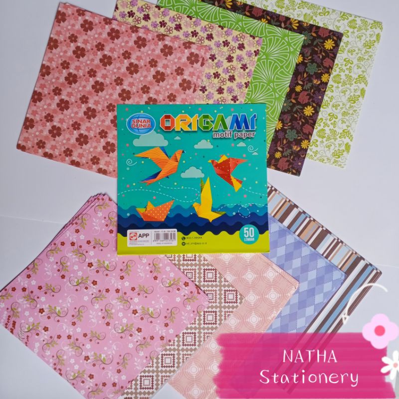 Jual Kertas Origami Motif 16x16cm SIDU 50 Lembar / Kertas Lipat Origami ...