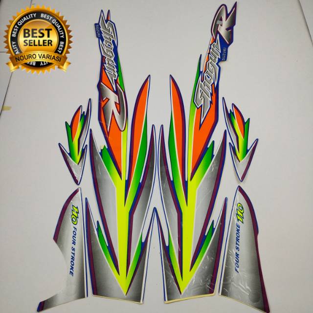 Jual striping suzuki shogun 110 r 2003 biru body standar berkualitas ...