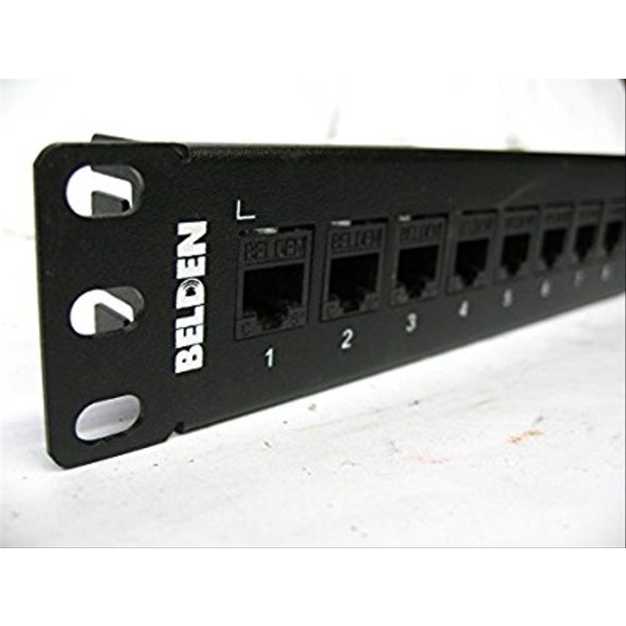 Jual Belden Blank Patch Panel 24 port Cat-5e / Cat-6 AX106504AP ...