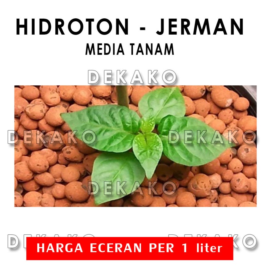 Jual Media Tanam Hidroton Hydroton Hidroponik Jerman 1 Liter | Shopee ...