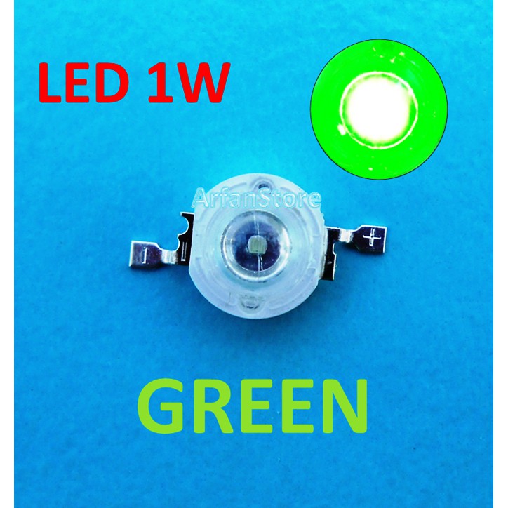 Jual High Power Led Hpl 1W Green 520-523Nm 3.2-3.4V 80-90Lm Warna Hijau ...