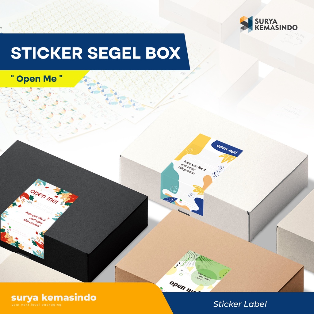 Jual Sticker Segel Box (5x10 cm) Stickercutting/Cuttingsticker/Label ...