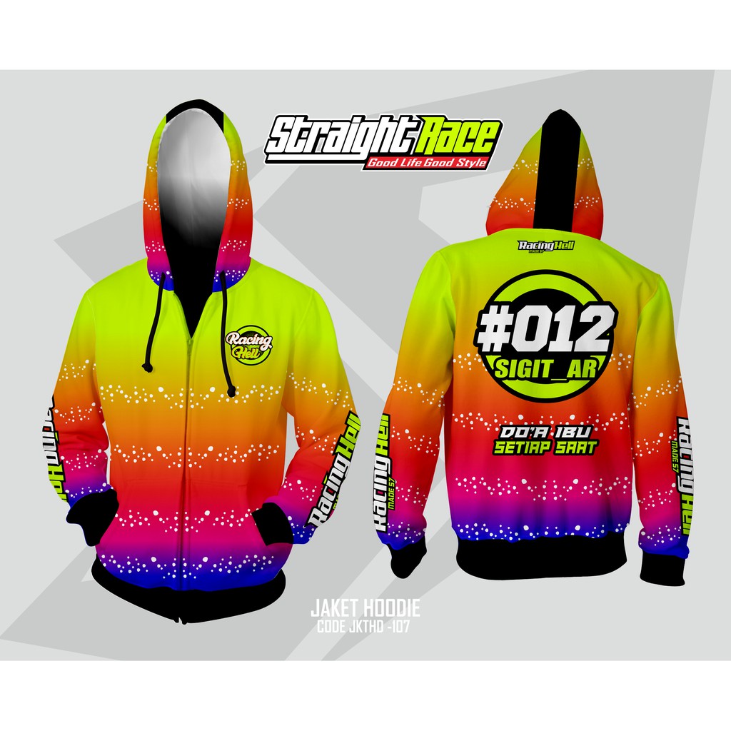 Jual JAKET RACING STABILO CUSTOM STRAIGHT RACE | Shopee Indonesia