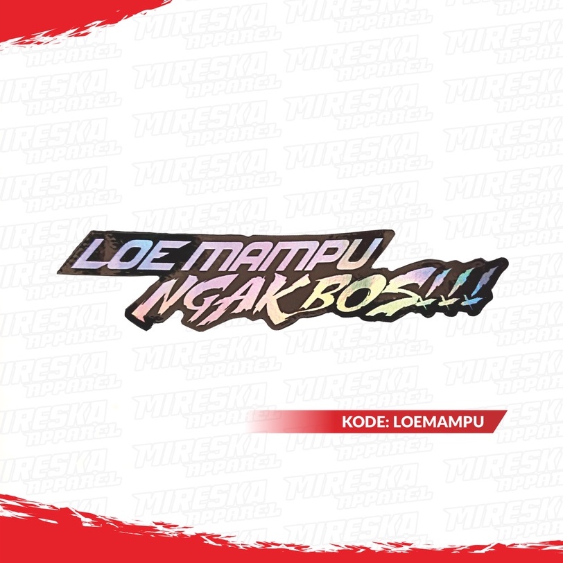 Jual Terbaru!! Stiker Viral Hologram Terlaris Racing Series 2 / Sticker ...