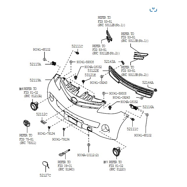 Jual Support Bracket Bumper Depan Avanza/Xenia tahun 2012-2015 52115 ...
