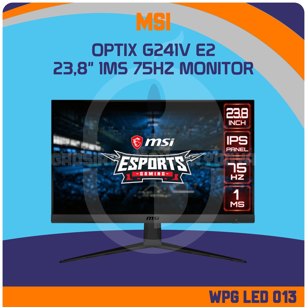 Jual MSI Optix G241V E2 23,8" 1ms 75Hz IPS Panel Frameless Design ...