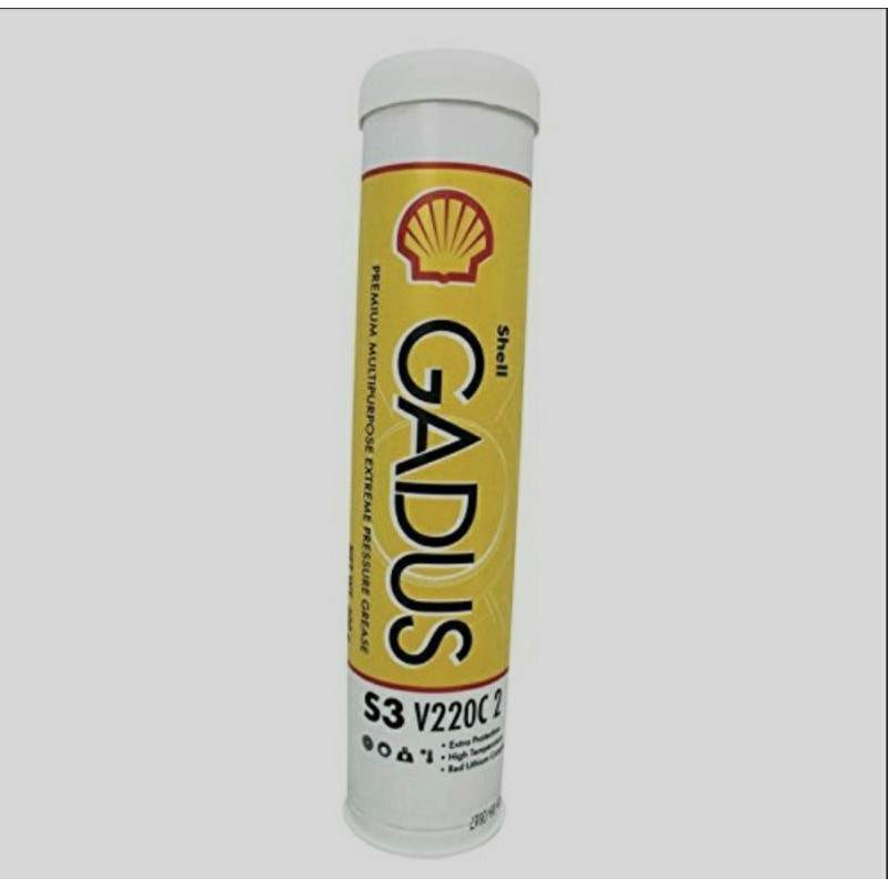 Jual Gemuk Hi Temp Grease Shell Gadus S3 V220 C2 NLGI-2 500gr | Shopee ...