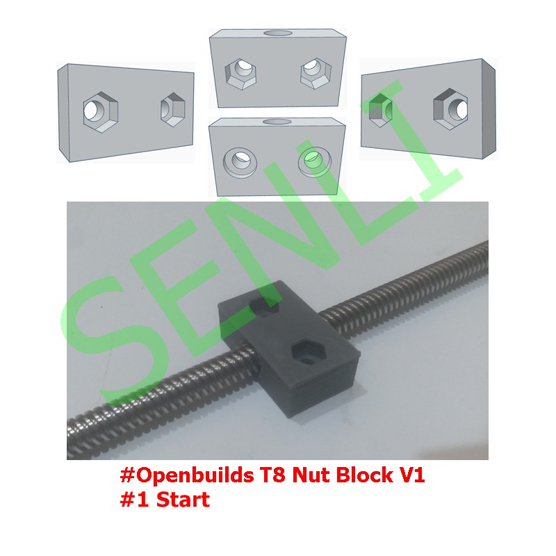 Jual Openbuilds T8 Nut Block 1 Start V1 | Shopee Indonesia