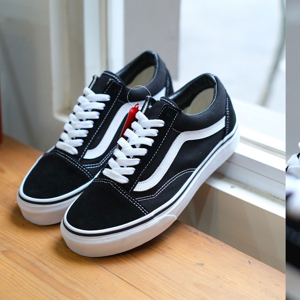 Jual Vans Old Skool Classic (Black/White) | Shopee Indonesia