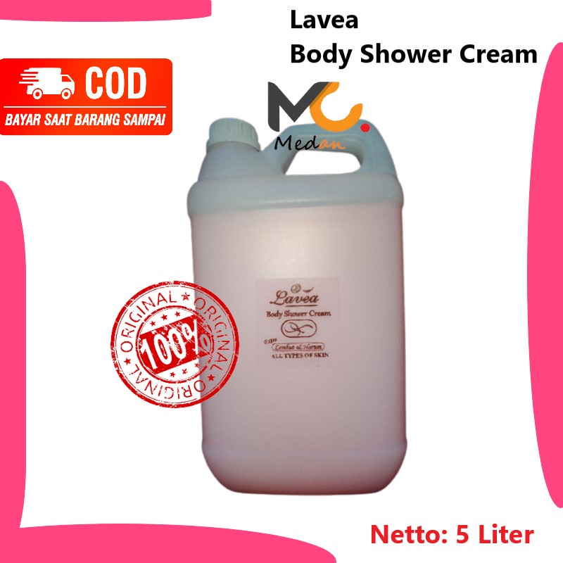 Jual LAVEA Sabun Mandi Cair Refill Literan Body Shower Cream Soap 5 ...