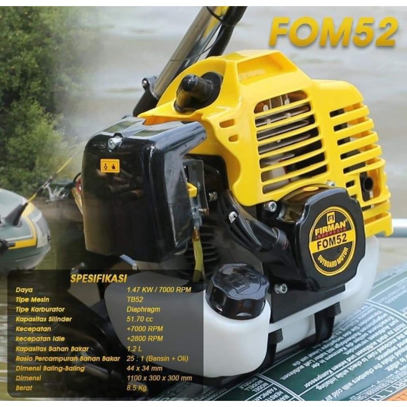 Jual mesin motor tempel perahu Firman / mesin penggerak perahu | Shopee ...