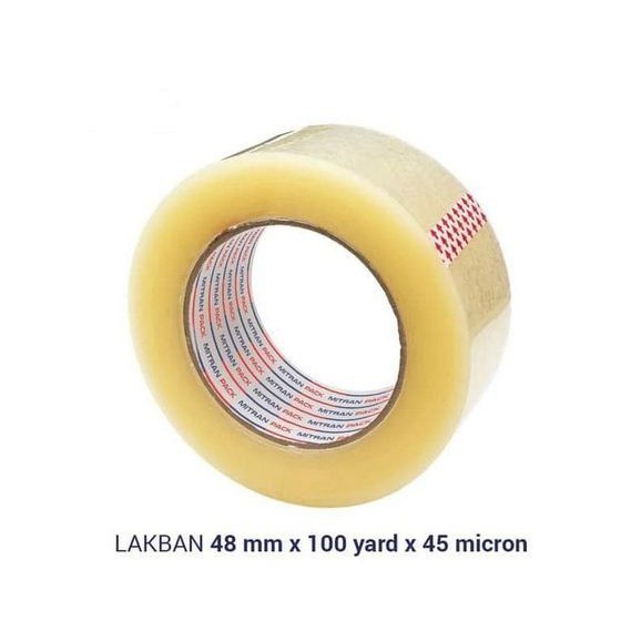 Jual Lakban Bening - OPP 48mm x 100 yard Full | Shopee Indonesia