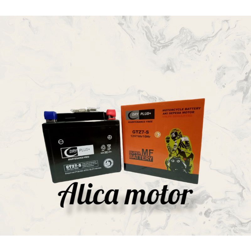 Jual aki motor honda vario 125 150 dry plus gtz7s aki kering | Shopee Indonesia