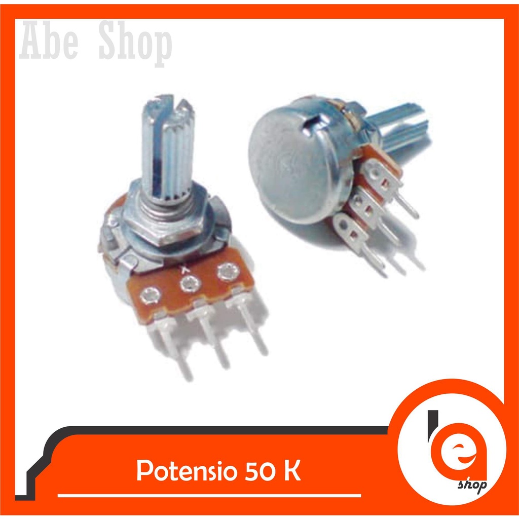 Jual Potensio 50 K Ohm Mono High Quality 50K | Shopee Indonesia