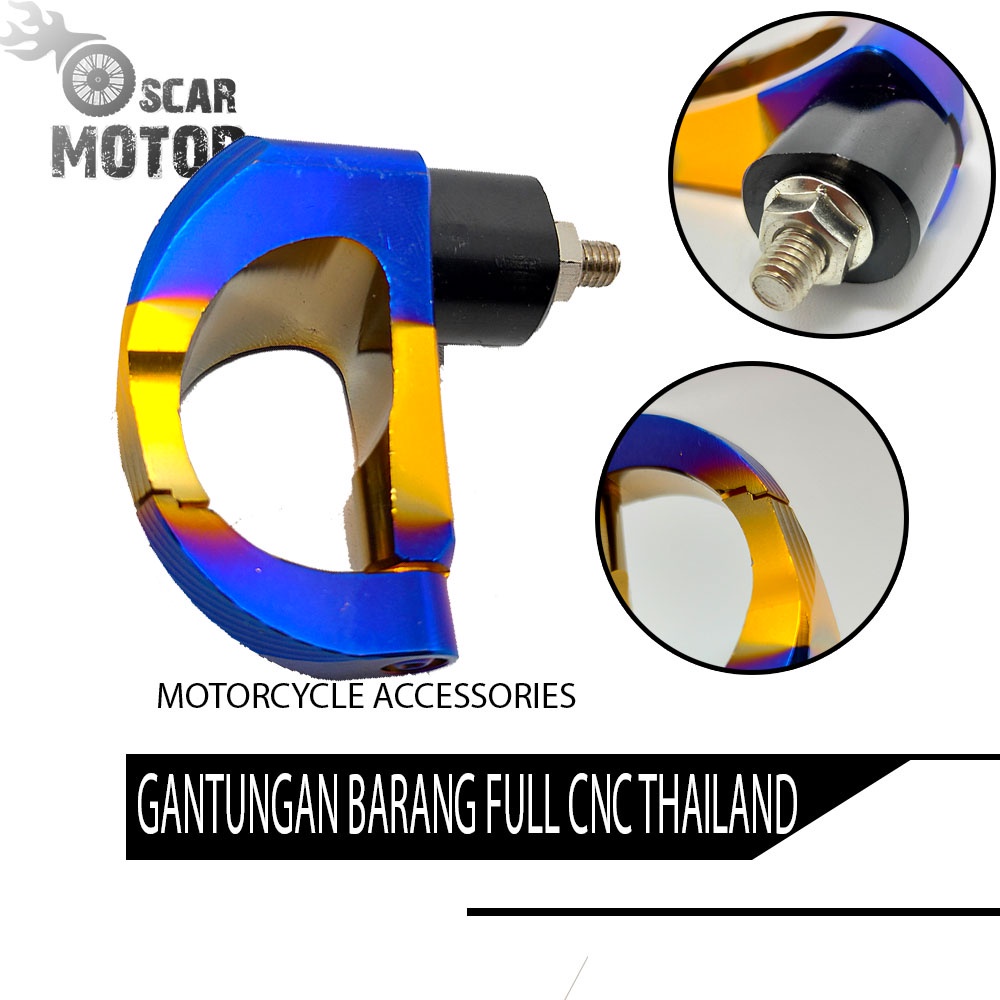 Jual GANTUNGAN BARANG MOTOR MODEL D TWOTONE FULL CNC UNIVERSAL CENTELAN ...