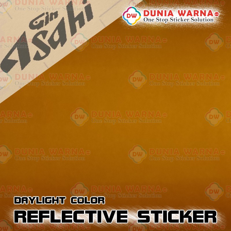 Jual Reflektif Sticker Lebar 120 cm YELLOW Kuning Reflektor Mata Kucing ...