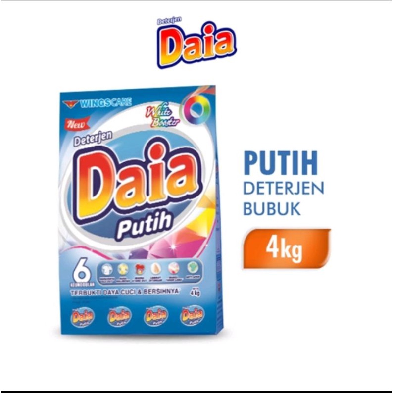 Jual DAIA DETERJEN BUBUK ISI 4KG | Shopee Indonesia