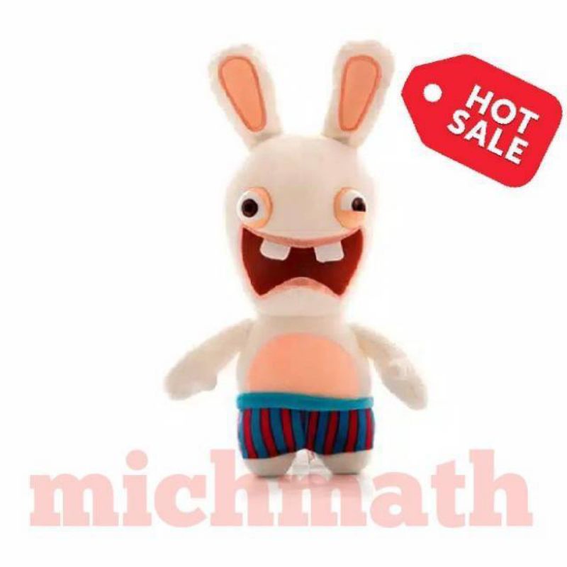 Jual Boneka impor Rabbid Invasion boneka Rabbit kelinci lucu dari film ...