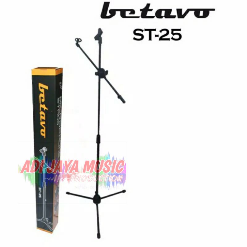 Jual Stand Mic Microphone Panjang Betavo ST-25 Stand Mikrofon Panjang Betavo FREE HOLDER MIC ...