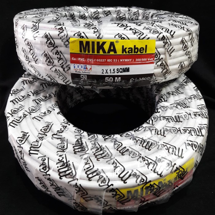Jual Kabel Listrik Serabut MIKA Nymhy 2x1,5mm (50m) | Shopee Indonesia