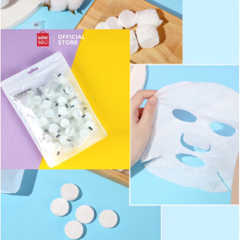 Jual MINISO COMPRESS SHEET MASK / MASKER TISSU / MASKER TISSU POLOS ...