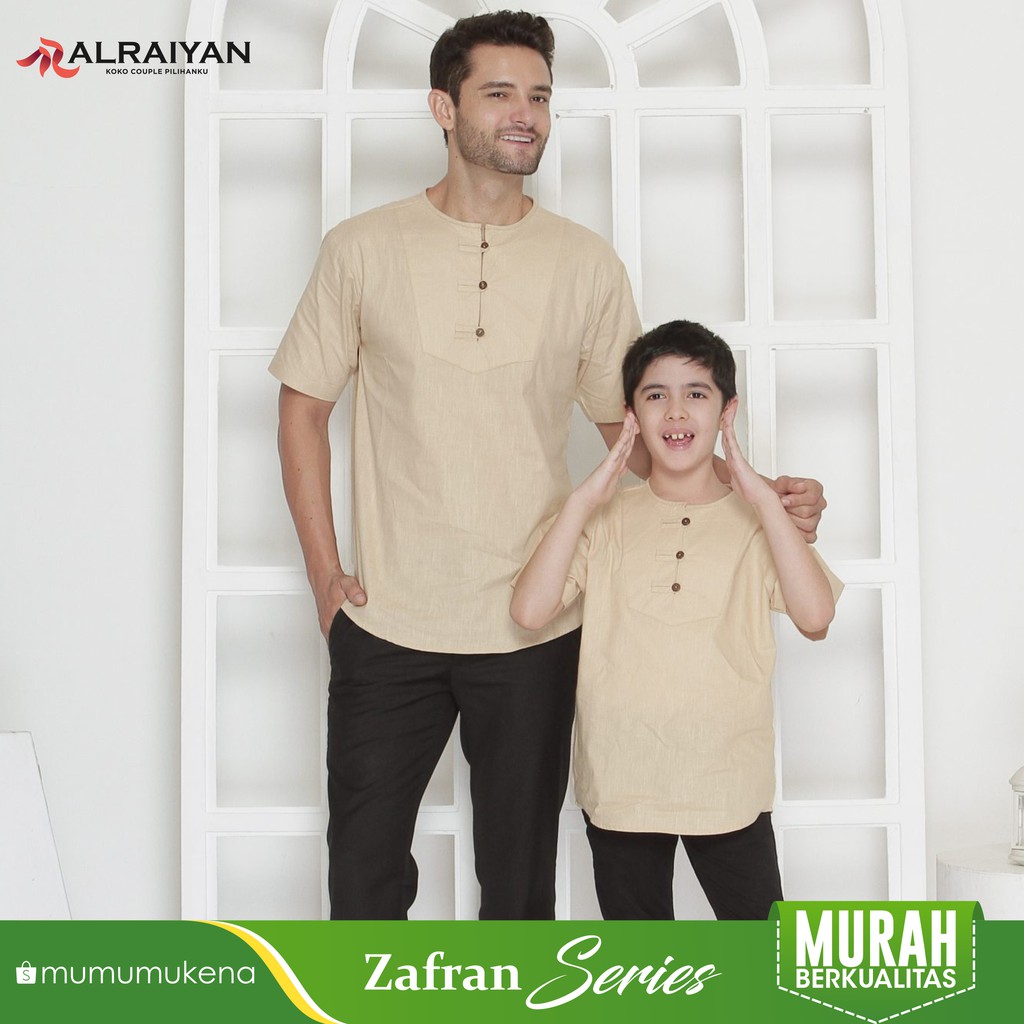 Jual Zafran Alraiyan Koko Couple Ayah Dan Anak Warna Coklat Susu ...