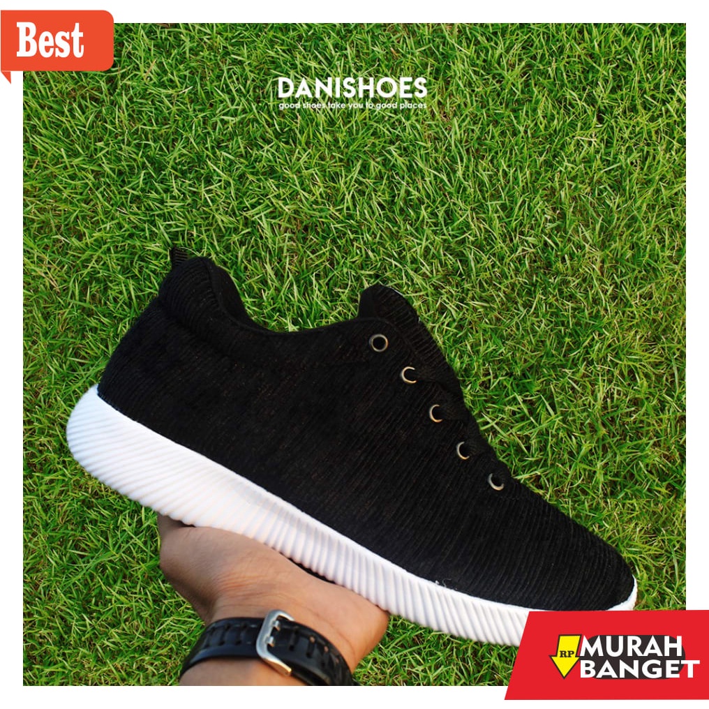 Jual Sepatu olahraga terbaru- Sepatu Sneakers Kasual Pria Wanita Sepatu Sekolah Hitam formal ...