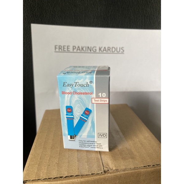 Jual Stik kolesterol easy touch strip kolesterol easy touch exp setahun ...