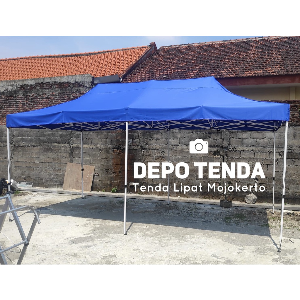 Jual Tenda lipat 3x6 MURAH TEBAL 1.2mm PREMIUM PUTIH untuk taman rumah ...