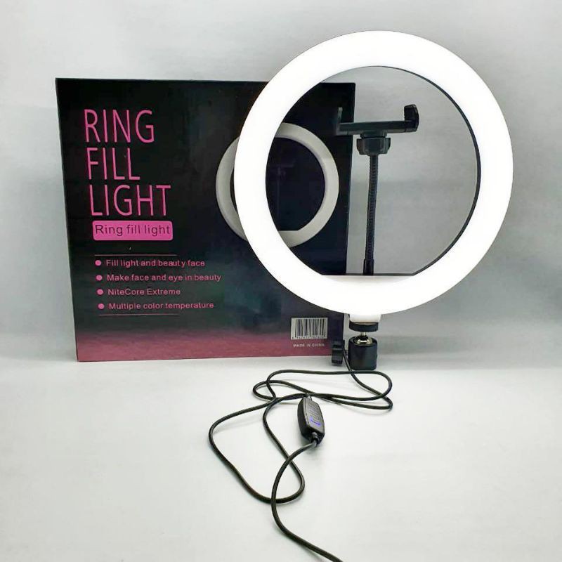 Jual Lampu Ring Light Led 26cm 10inch RingLight selfie | Shopee Indonesia