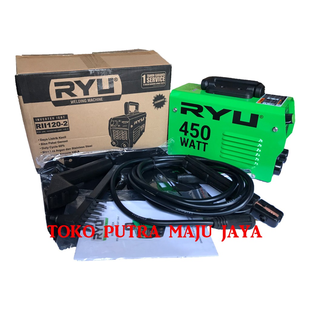 Jual Mesin Travo Trafo Las Listrik Inverter 450 WATT MMA 120 RYU RII 120-2 | Shopee Indonesia