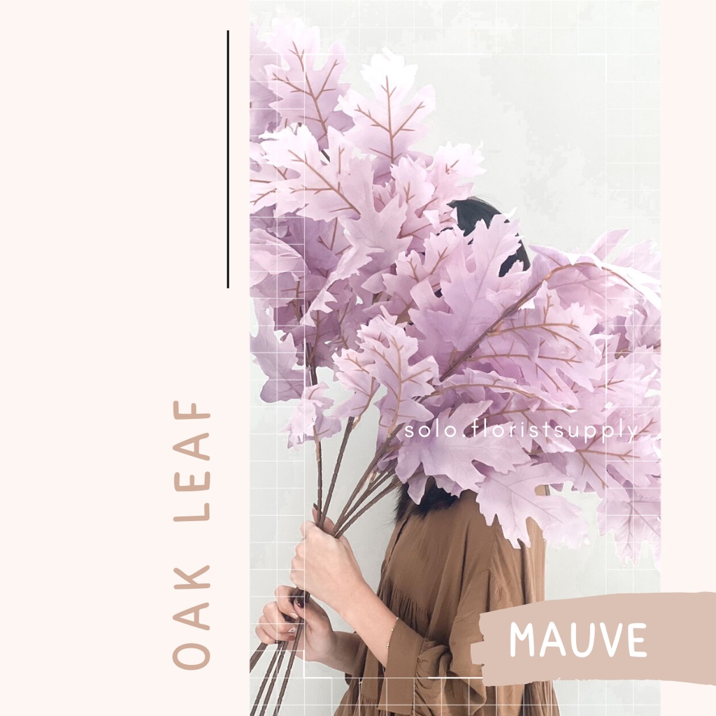 Jual OAK LEAVES MAPLE LEAF Daun Plastik Palsu Artificial Dekorasi ...
