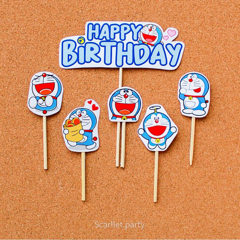 Jual TOPPER CAKE HIASAN KUE TART TUSUKAN KUE HAPPY BIRTHDAY SET PONY ...