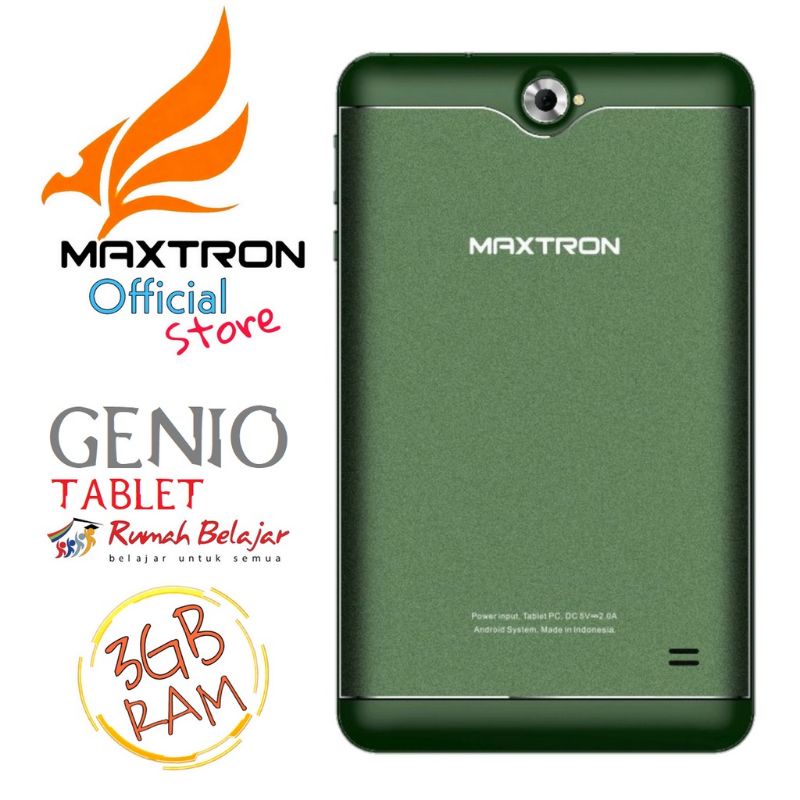 Jual MAXTRON GENIO -- TABLET 8" RAM 3GB - TABLET RUMAH BELAJAR - TABLET ...