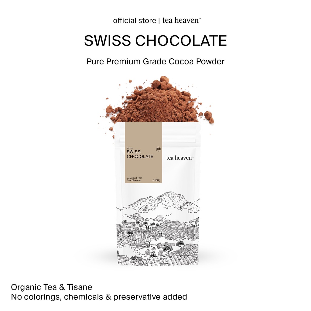 Jual Tea Heaven Pure Swiss Chocolate 100gr | Shopee Indonesia