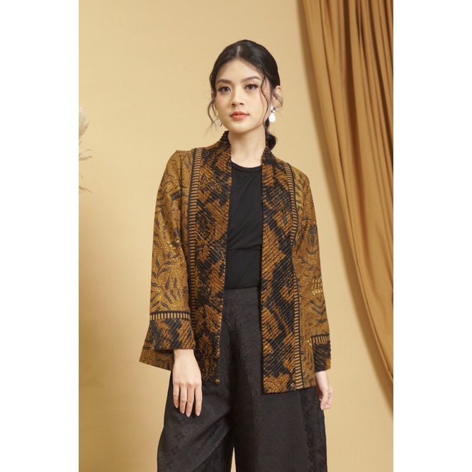 Jual NONA RARA - Saraswati sogan rmb T1367, Baju Batik Kasual Modern ...