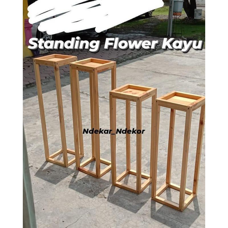 Jual Standing Flower Kayu Dekorasi | Shopee Indonesia