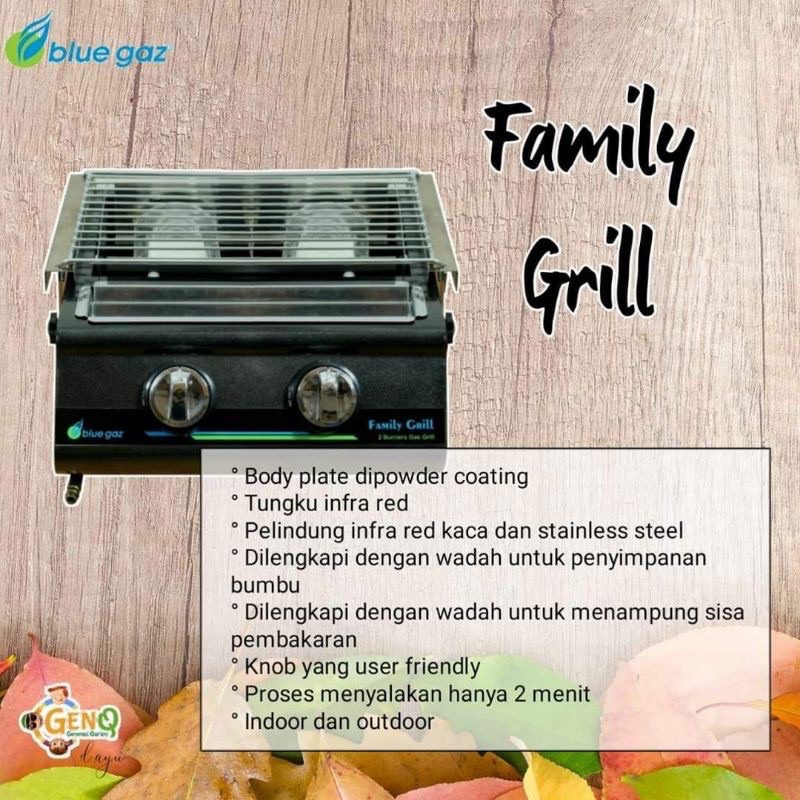 Jual [READY] FAMILY GRILL DAN PARTY GRILL BLUE GAZ (ALAT PEMANGGANG ...