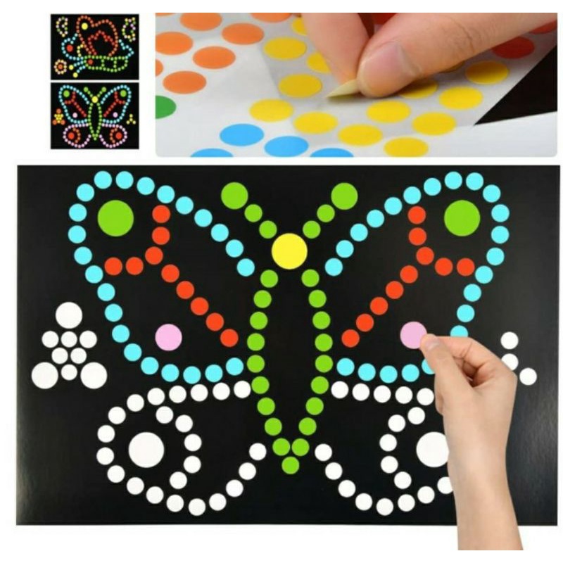 Jual Mainan edukasi tempel menempel kerajinan tangan stiker sticker ...