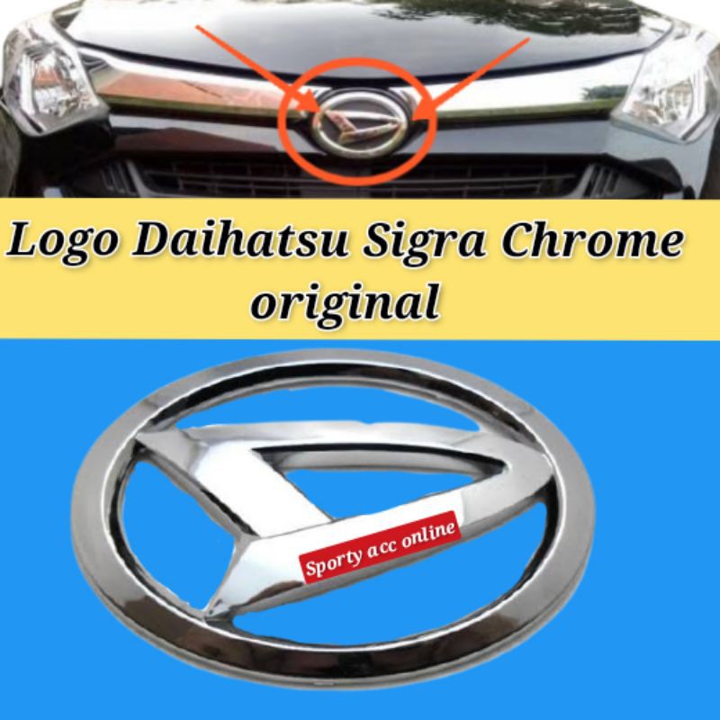 Jual Logo depan Daihatsu Sigra original crome | Shopee Indonesia