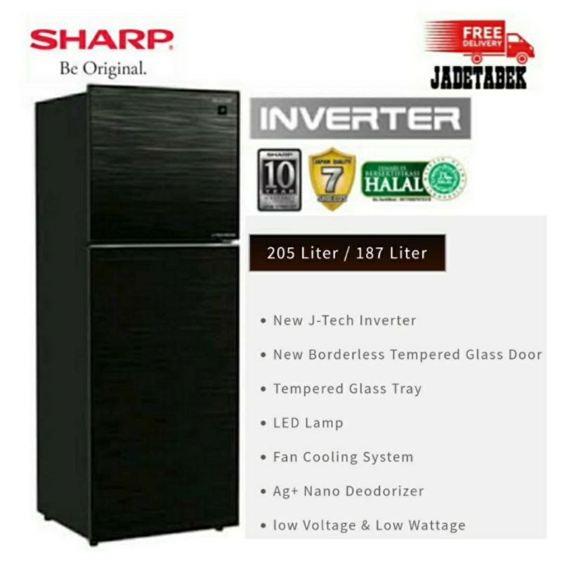 Jual KULKAS SHARP SJ-246XI-MK INVERTER - 205 LITER | Shopee Indonesia